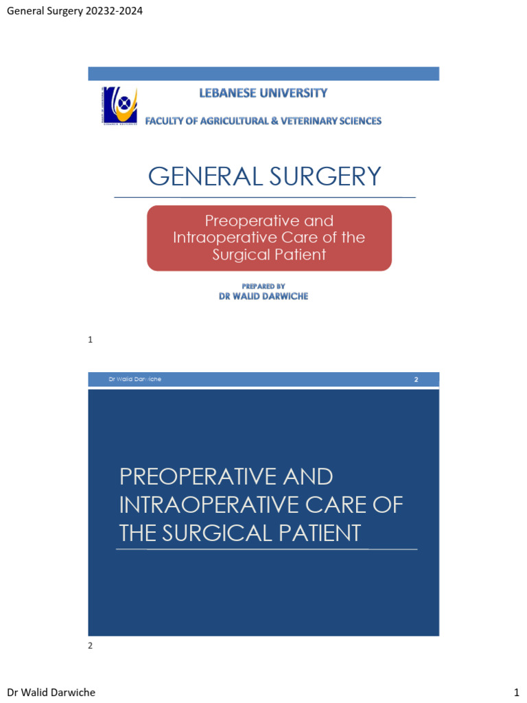 Veterinary Surgical Prep Guide | PDF | Surgery | Physical Examination