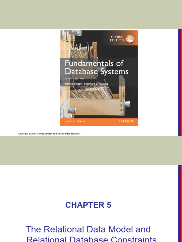 Chapter05 Relational Database Cohnstraints Notes V2 Pdf Relational Model Relational