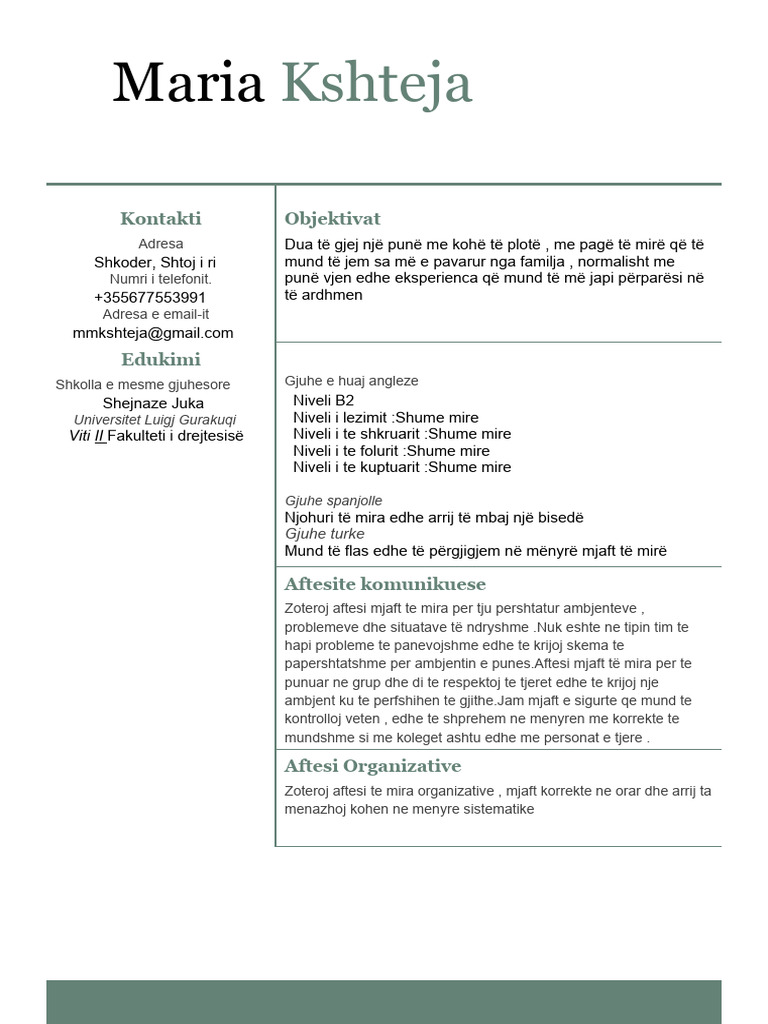 CV Ime Personale | PDF