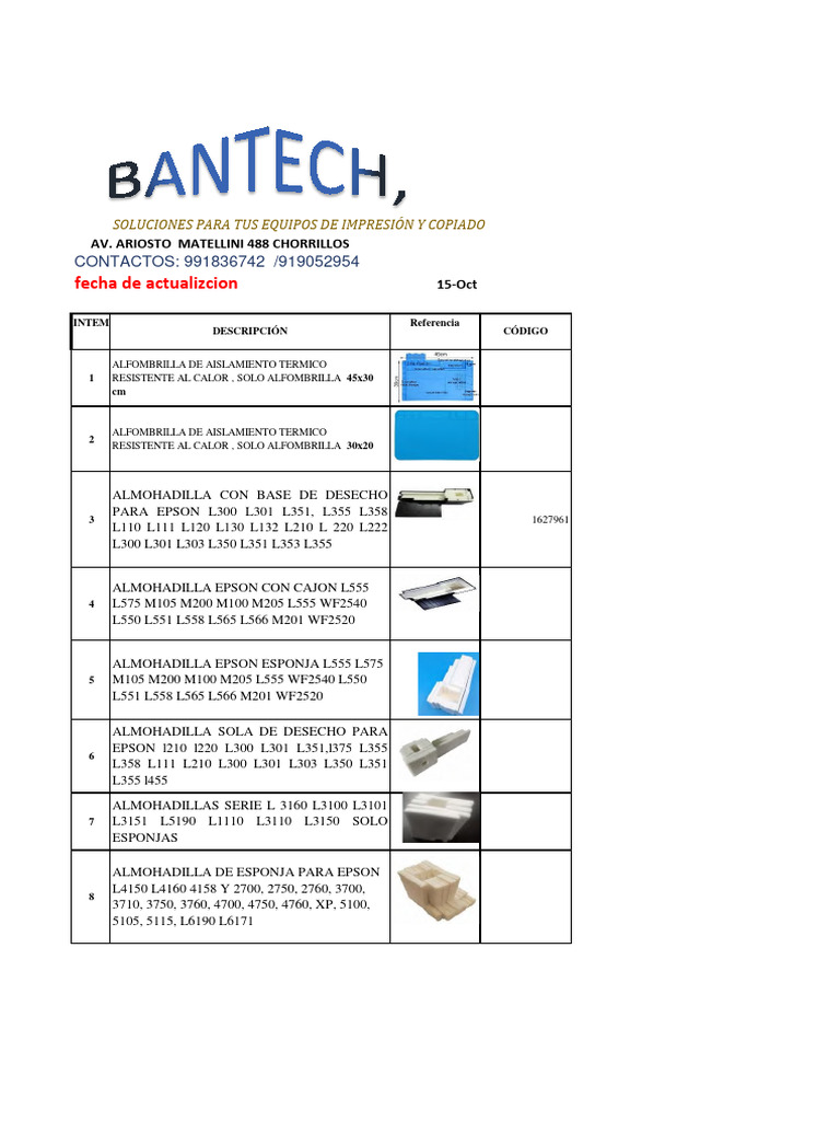 Lista Catalog Bantech | PDF | Hardware de la computadora | Equipo de ...