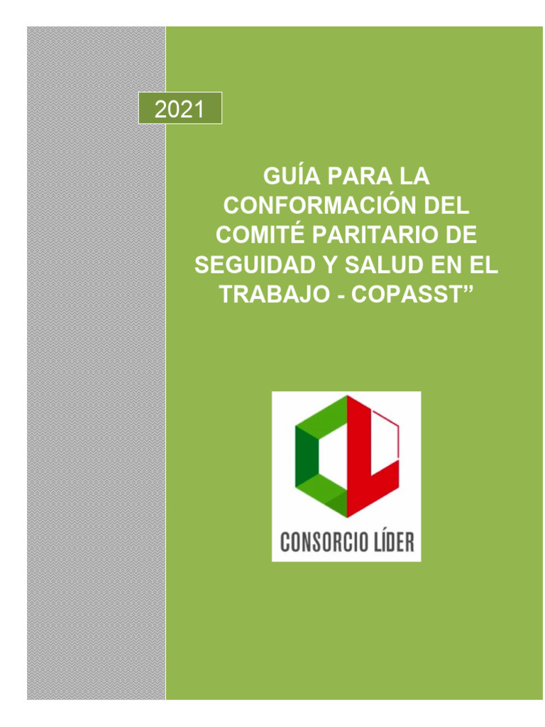Guía para Conformar COPASST 2021 | PDF | Seguridad y salud ocupacional ...