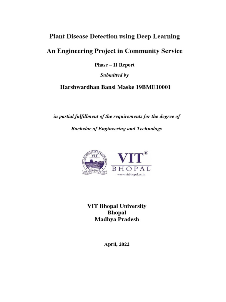 19BME10001 - Phase - II Final Report | PDF