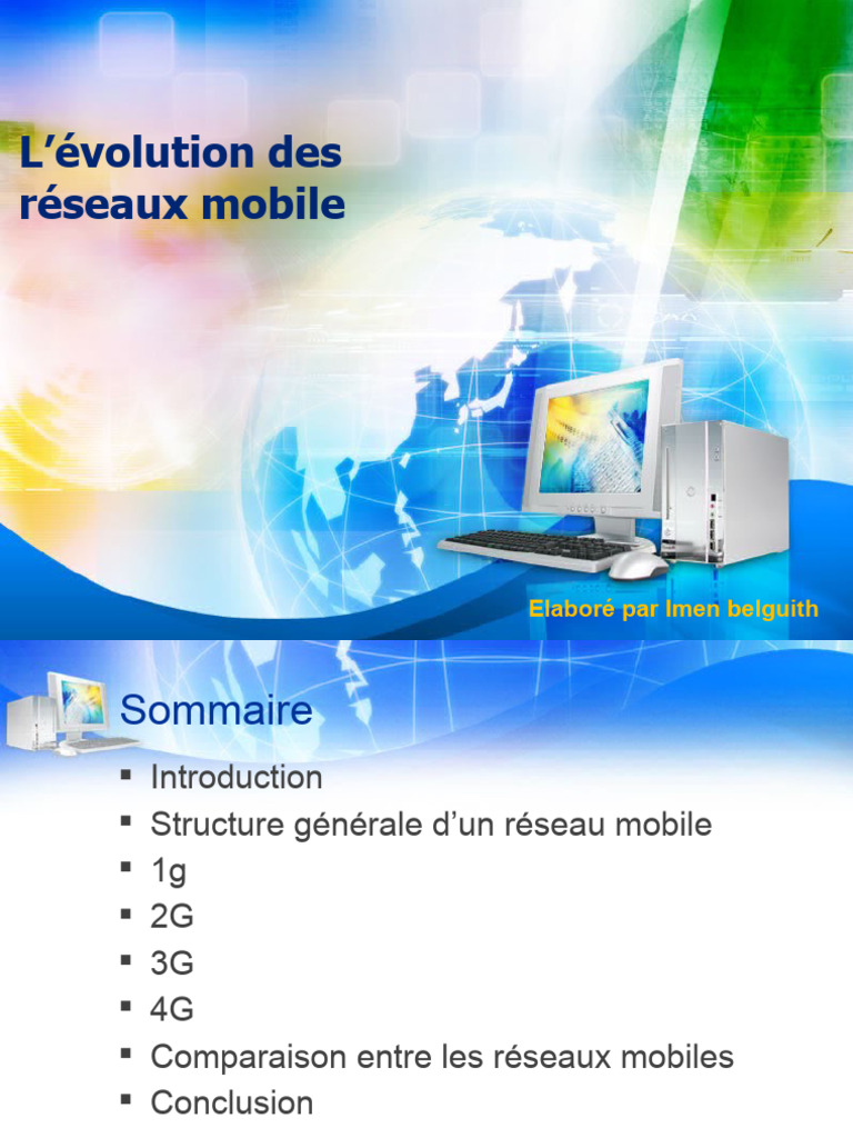 L'Évolution Des Réseaux Mobile | PDF | GSM | LTE (Télécommunication)