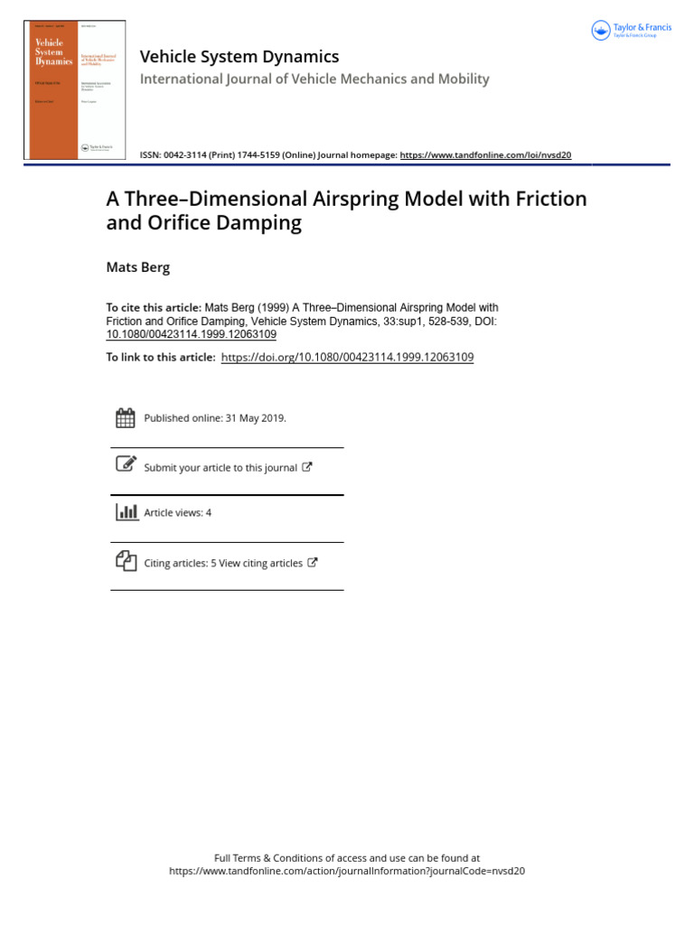 Model of Berg | PDF | Force | Friction