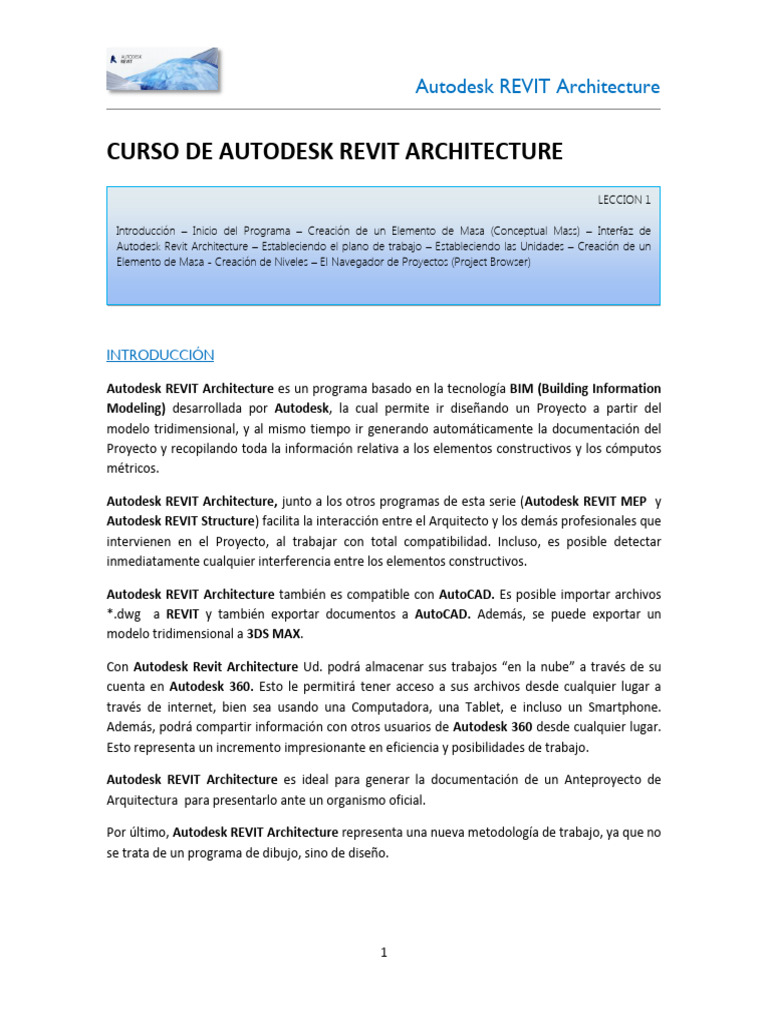 MANUAL AUTODESK REVIT 2014 - Harq | PDF | Autodesk Revit | Diseño