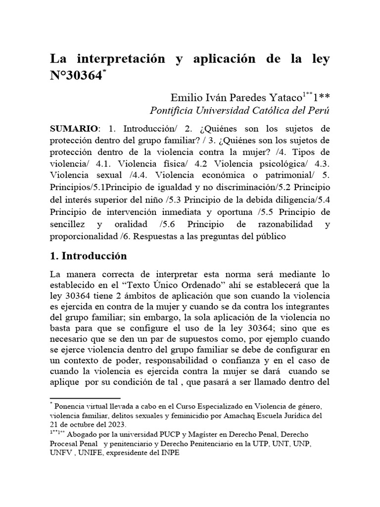 Transcpcion de Emilio Ivan Paredes Yataco | PDF