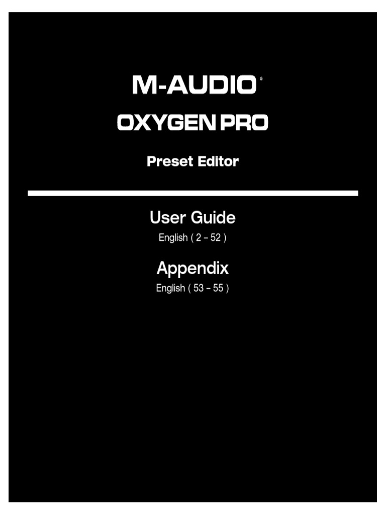 Oxygen Pro Preset Editor - User Guide - v1.0 | PDF | Scale (Music) | Mac Os