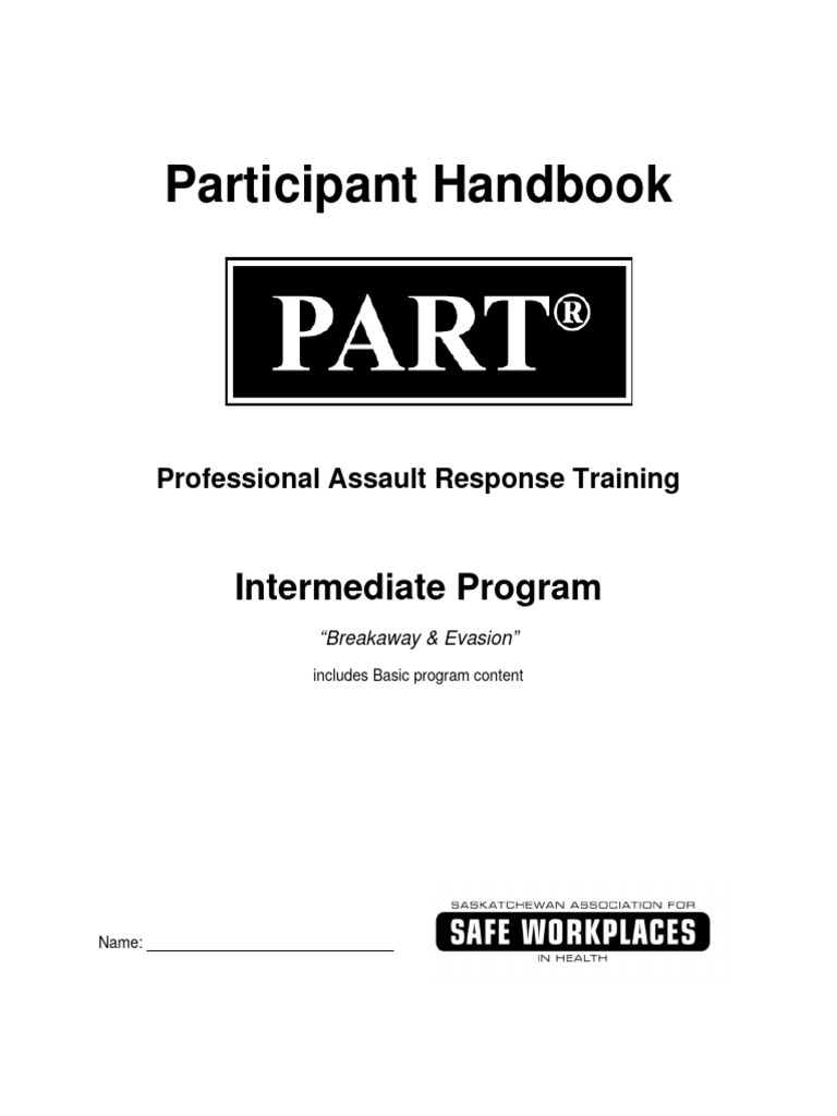 PART Participant - Handbook Intermediate JAN2016r2021 | PDF | Violence ...
