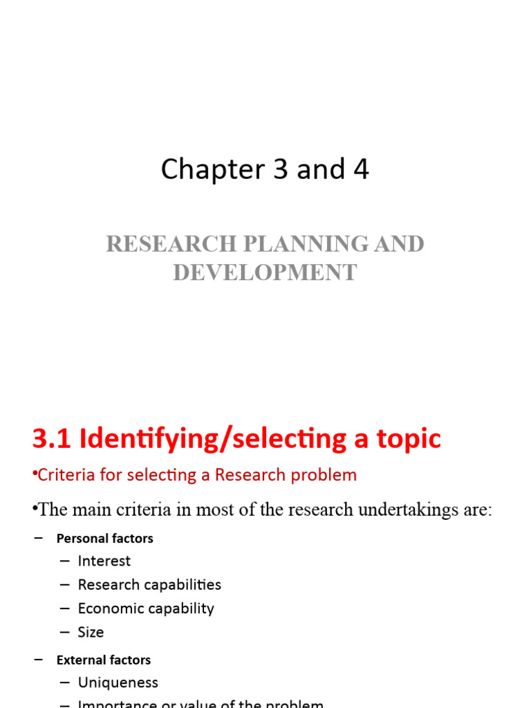 Chapter 3 Research | PDF | Hypothesis | Statistical Hypothesis Testing