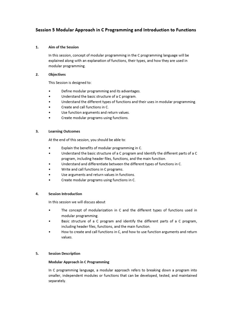 Session 5 Structure of Program | PDF | Programming | Computer Program