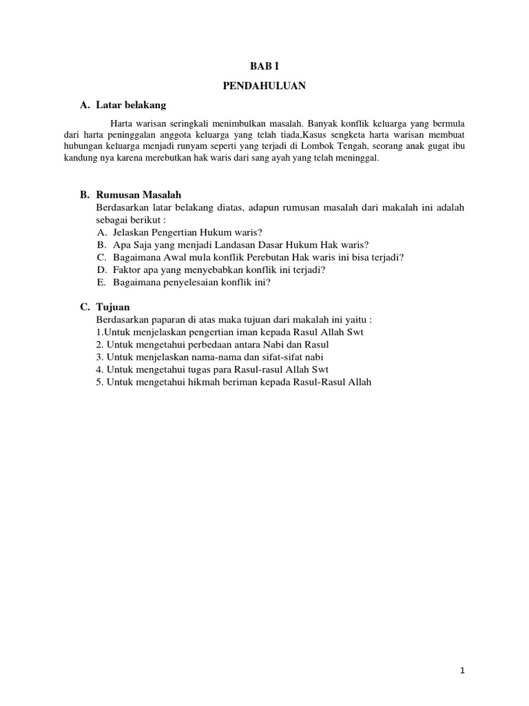 Isi Dan Penutup | PDF