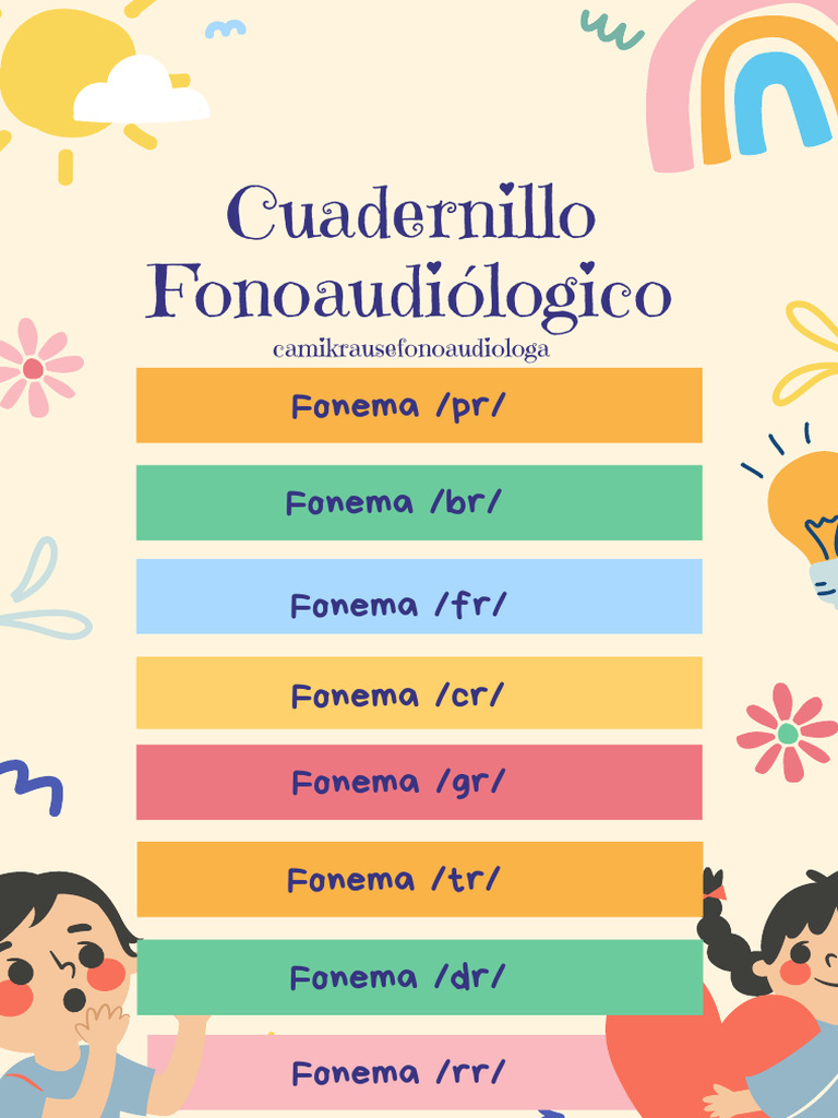 Cuadernillo de Fonemas para Niños | PDF