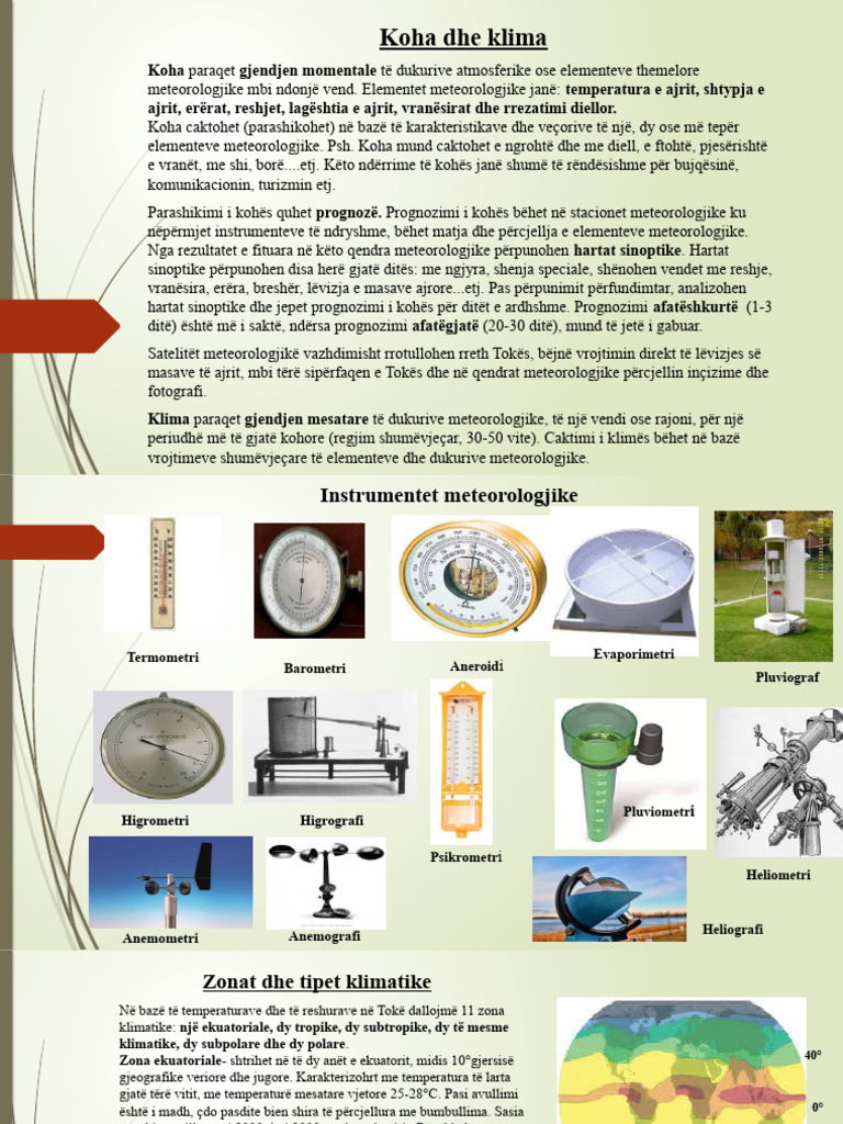 Zonat Dhe Tipet Klimatike | PDF