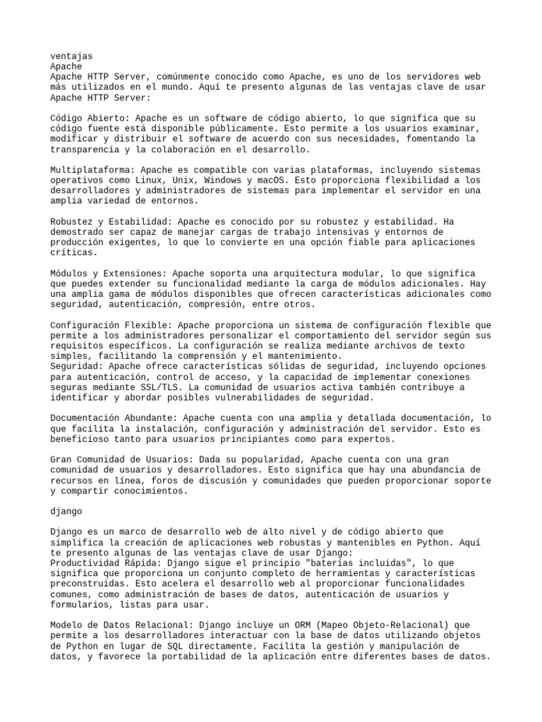 Ventajas de usar Apache, Django y PostgreSQL | PDF | Servidor HTTP Apache | Bootstrap (marco ...