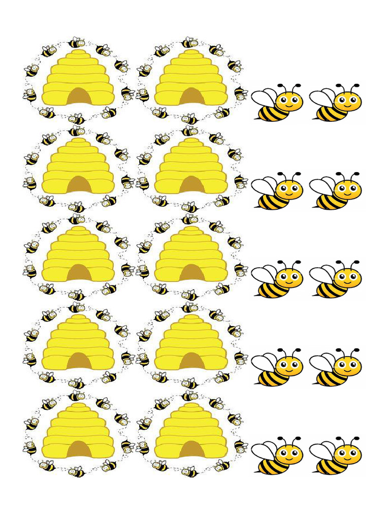 Unidades y Decenas Abejas | PDF