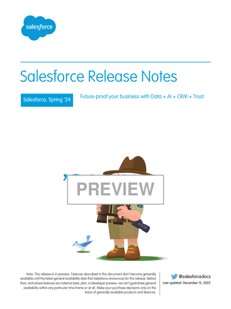 Salesforce Spring24 Release Notes | PDF | Computers
