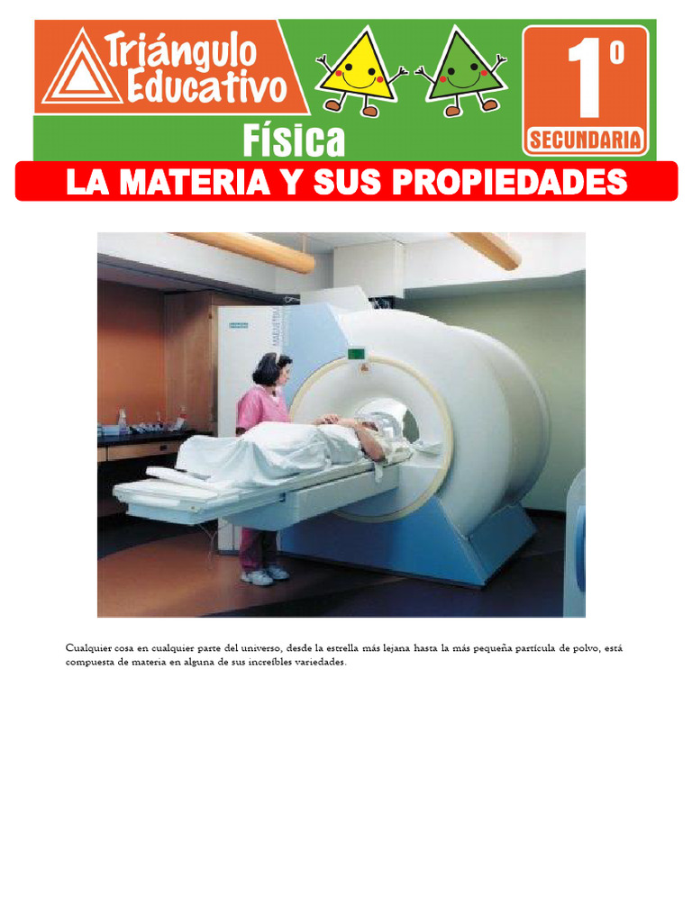 La Materia y Sus Propiedades para Primer Grado de Secundaria | PDF ...