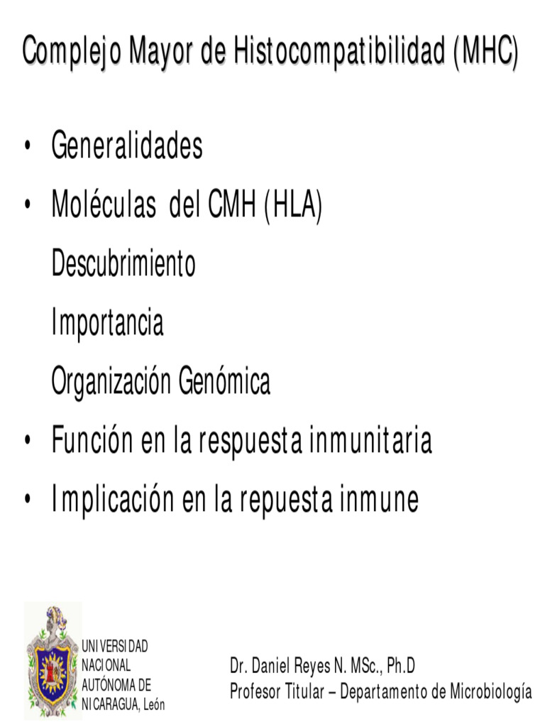 6 CMH | PDF | Complejo mayor de histocompatibilidad | Sistema inmune