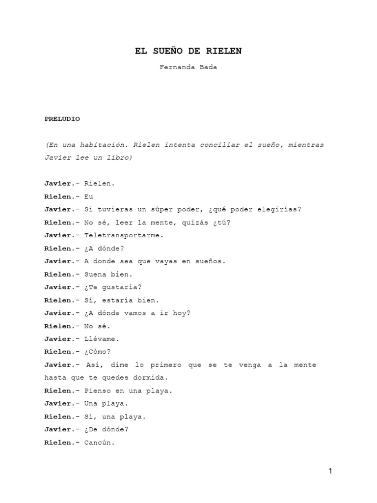 El Sueño de Rielen - Fernanda Bada | PDF
