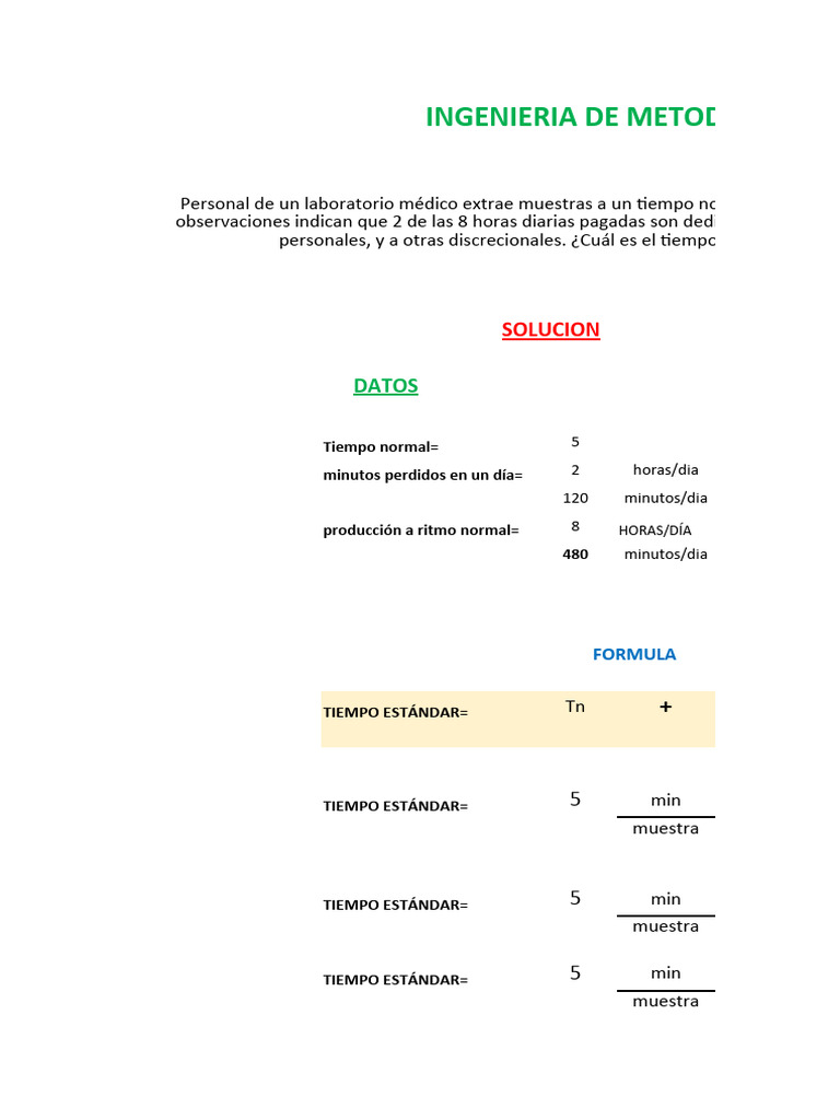 Ejercicios Ingenieria Metodos-Sesion 4 | PDF