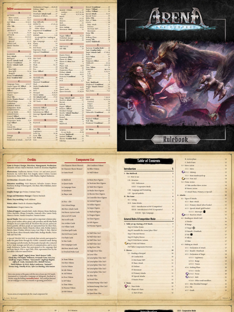 Rulebook Arena v11 WEB Compressed | PDF | Gaming | Game Design