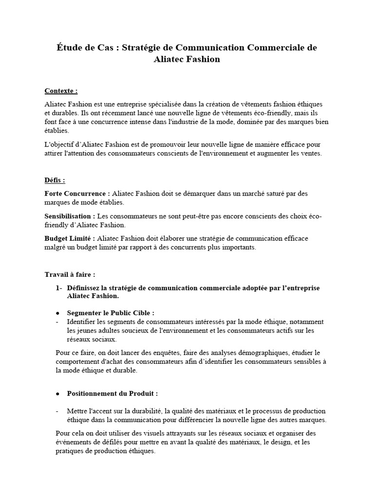 Corrig Aliatec | PDF