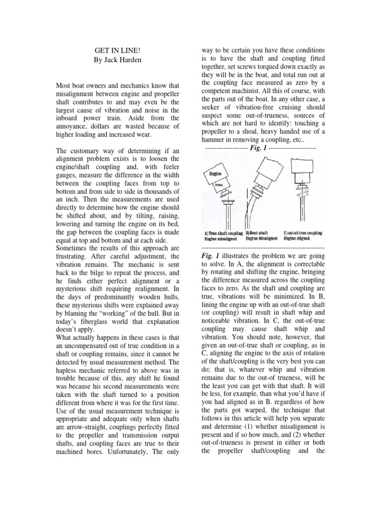 Propeller Shaft Alighment | PDF | Propeller | Engineering Tolerance