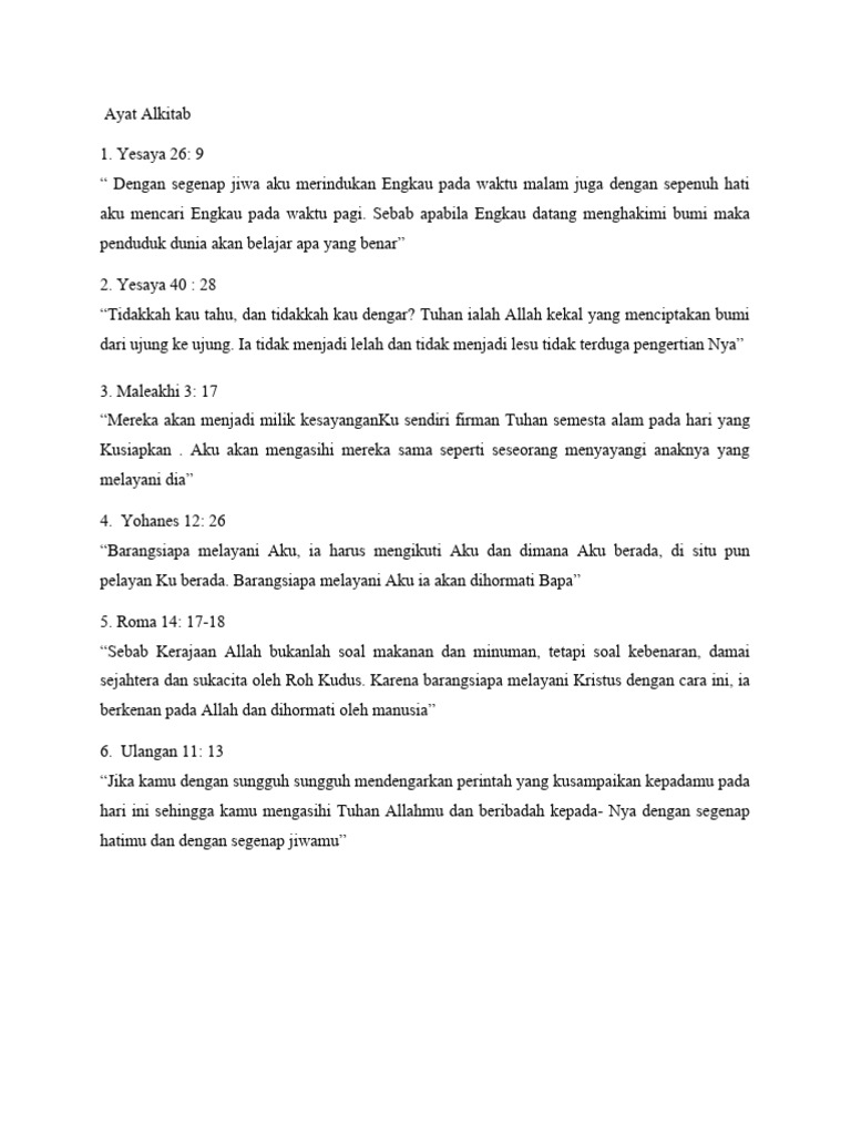 Ayat Alkitab Game Pos | PDF