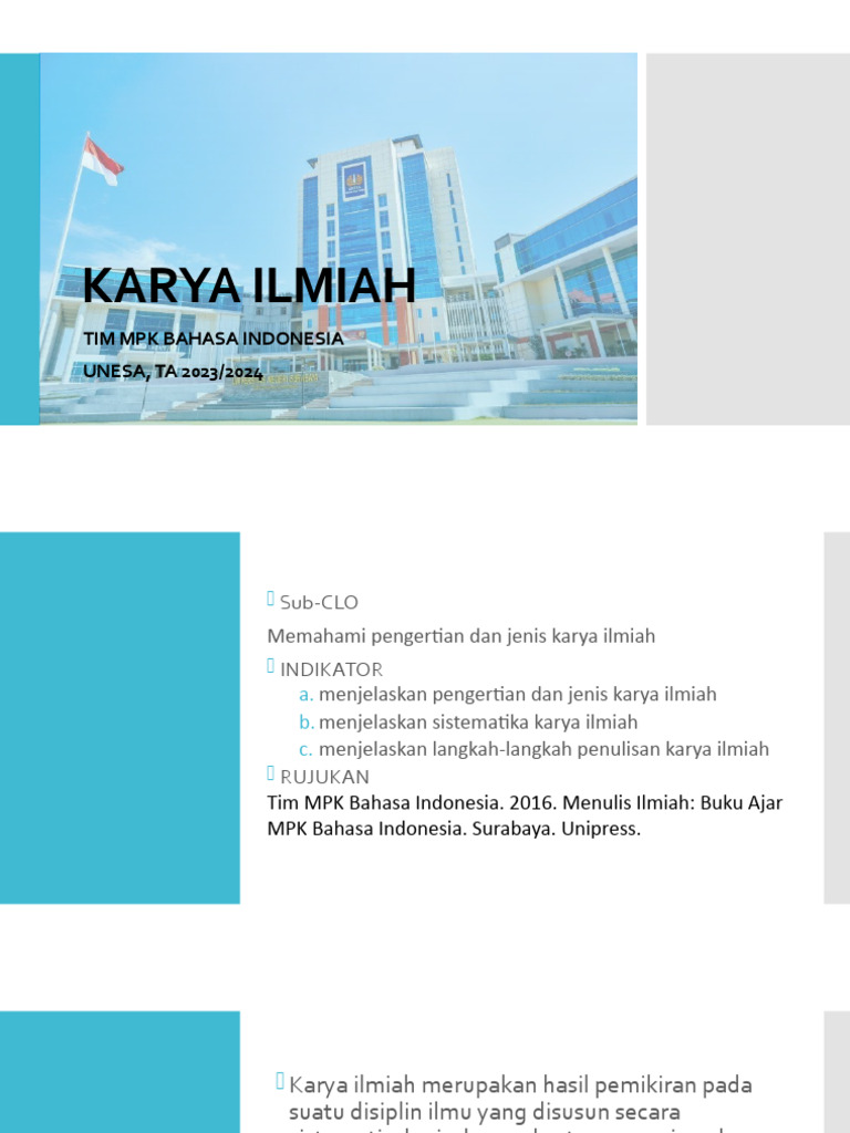 9-PPT Karya Ilmiah-Rev2023 | PDF