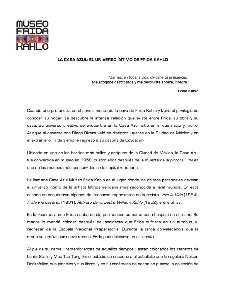 La Casa Azul | PDF | México