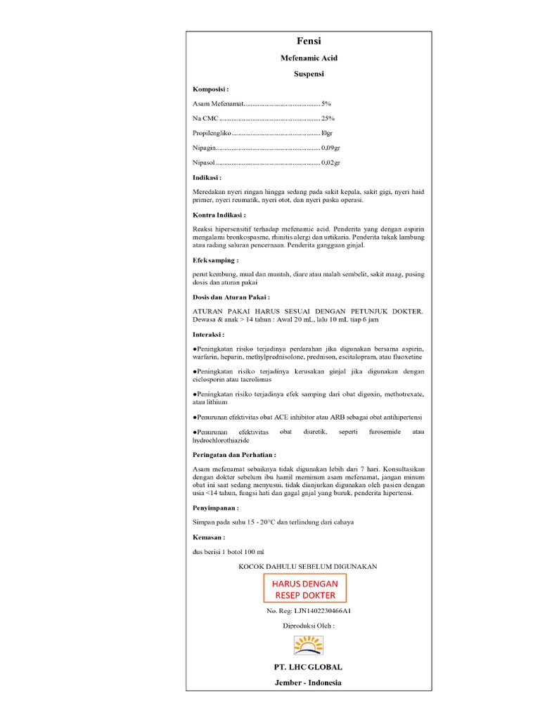 Contoh Brosur Obat | PDF