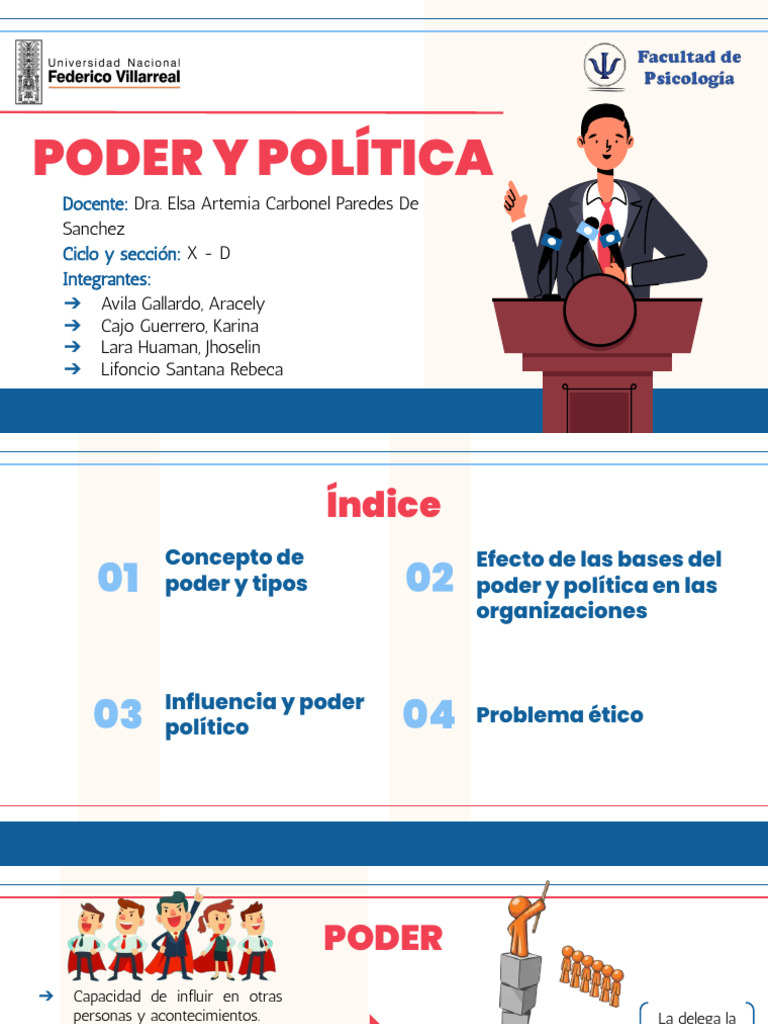 Tipos de Poder y Política Organizacional | PDF | Comportamiento