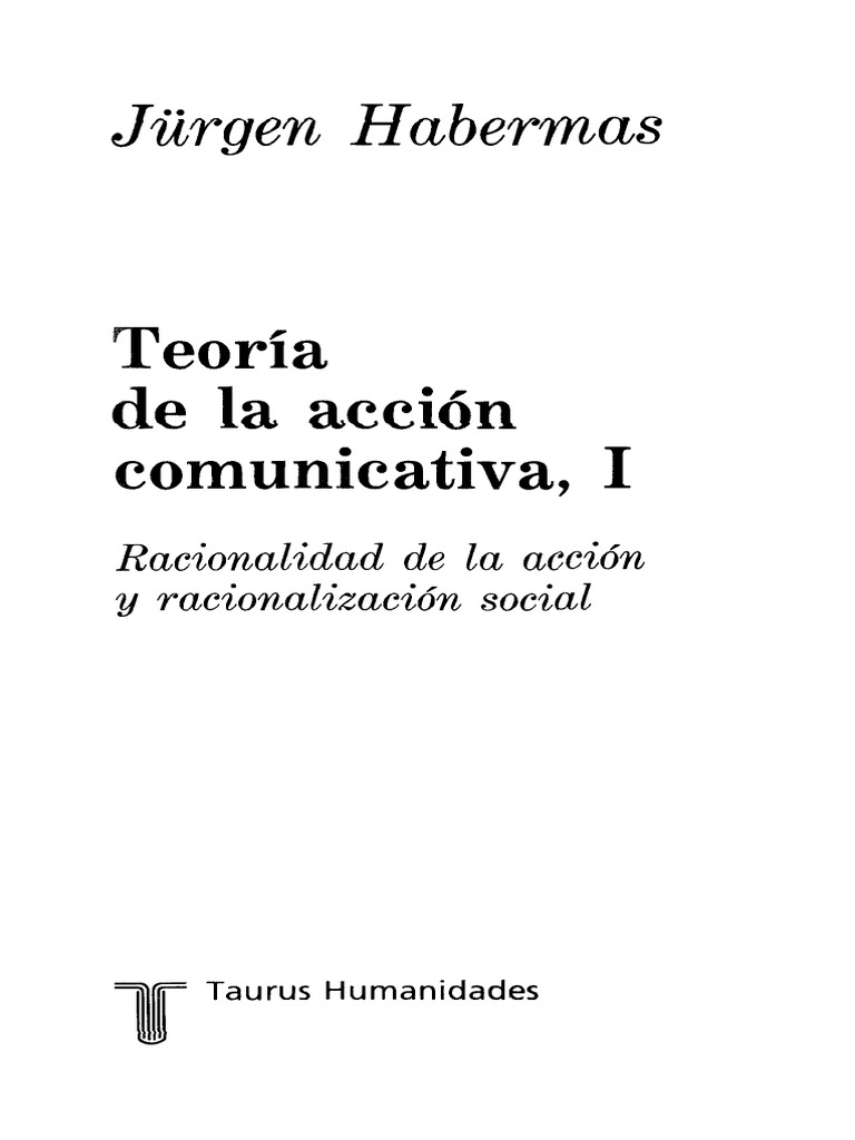 Habermas Teoria de La Accion Comunicativa | PDF | Verdad | Jürgen Habermas