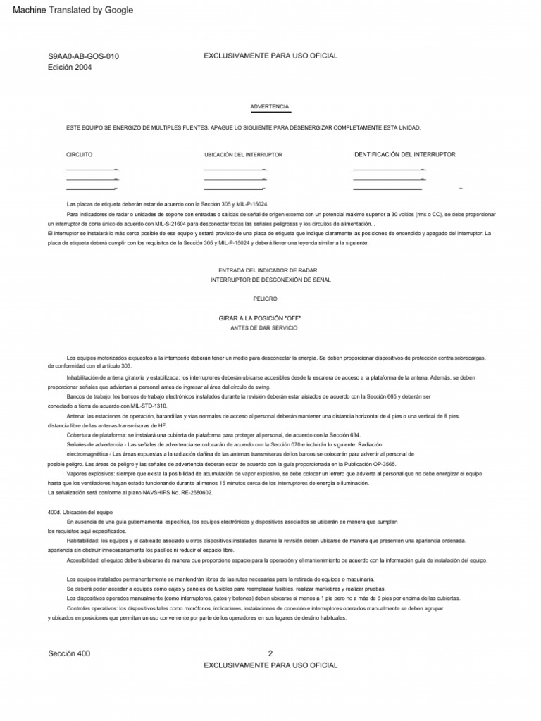 NAVSEA GSO General-Specifications-For-Overhaul-Of-Surface-Ships-400-494 ...