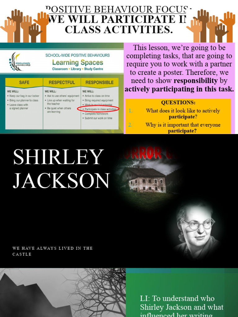 DL Lesson 2 - Shirley Jackson | PDF | General Fiction