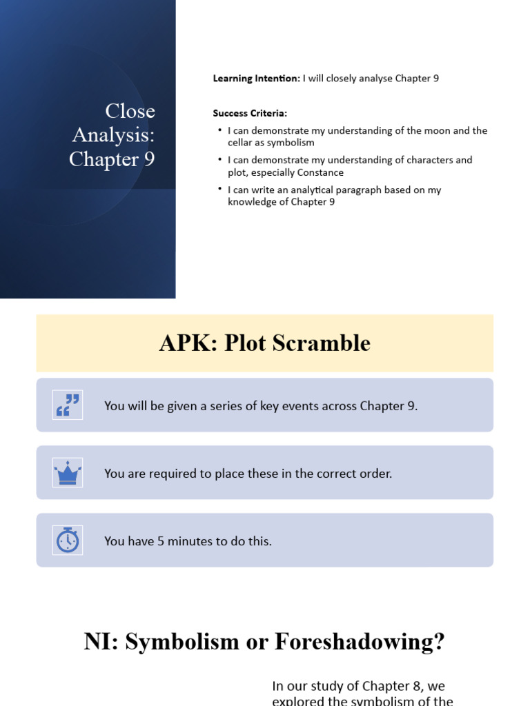 Close Analysis Chapter 9 | PDF | Ellipsis | Fruit Preserves
