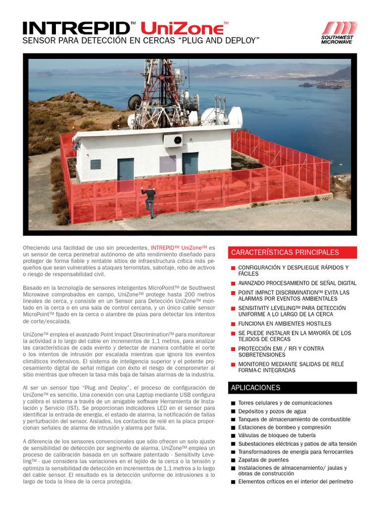 INTREPID UniZone Data Sheet ES | PDF | Relé | USB