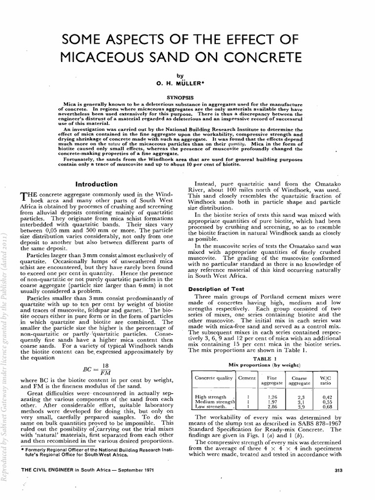 Concrete & Micaceous Sand Effects | PDF | Concrete | Construction Aggregate