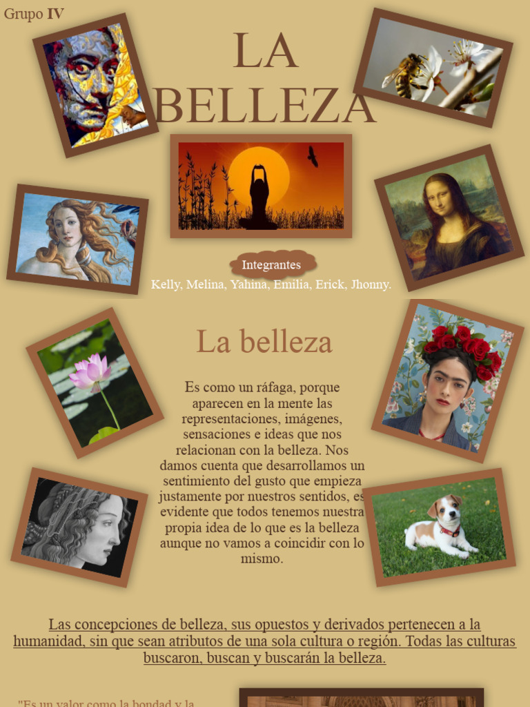 La Belleza: Perspectivas y Representaciones | PDF | Belleza | Cognición