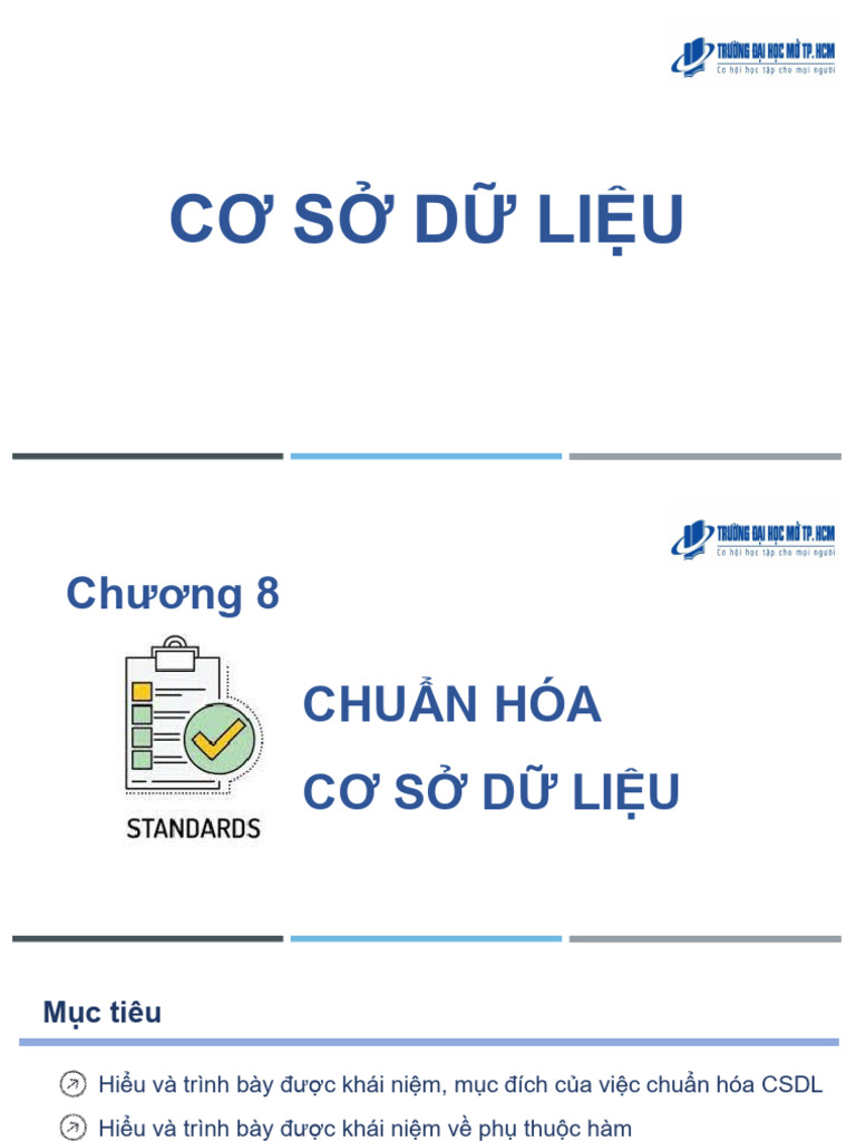 Chuong8 - Chuan Hoa CSDL | PDF