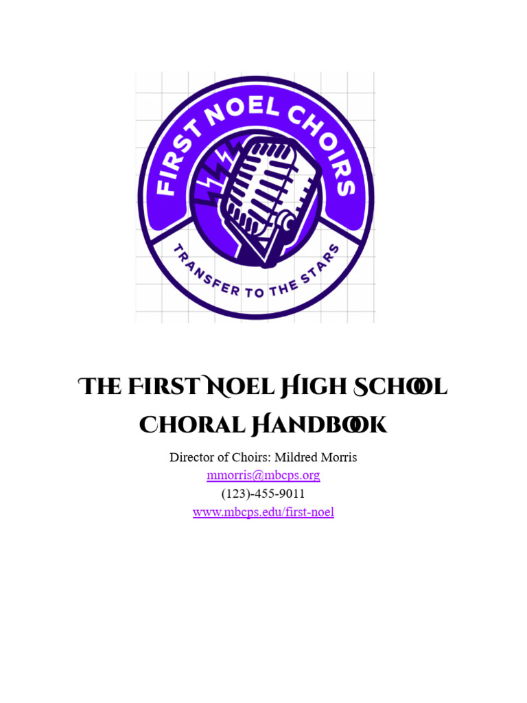 Morris Choral Handbook Draft 2 - Google Docs | PDF | Choir | Learning