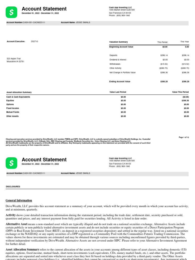 Bank Statement 2 | PDF | Securities Lending | Securities (Finance)