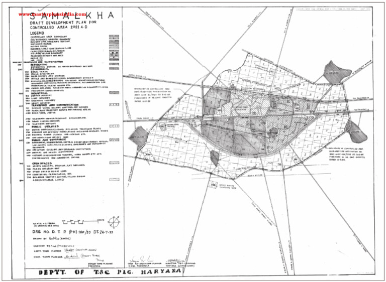 Samalkha Master Plan 2021 Map Draft | PDF