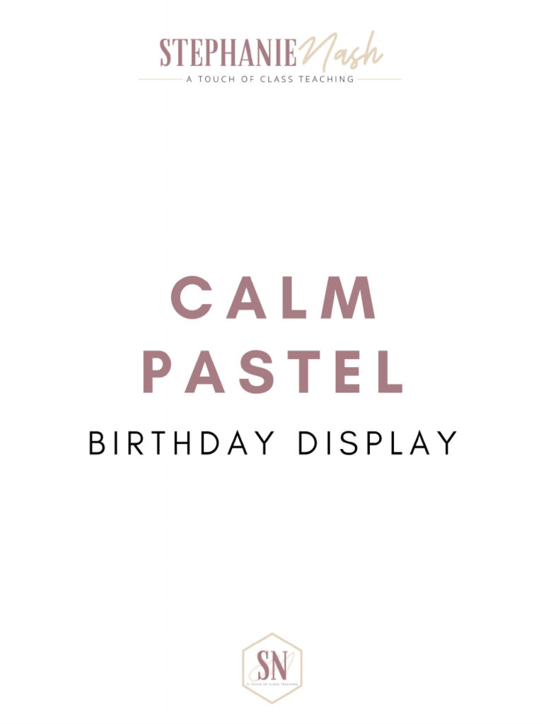 Editable Birthday DIsplay | PDF | Computing | Software