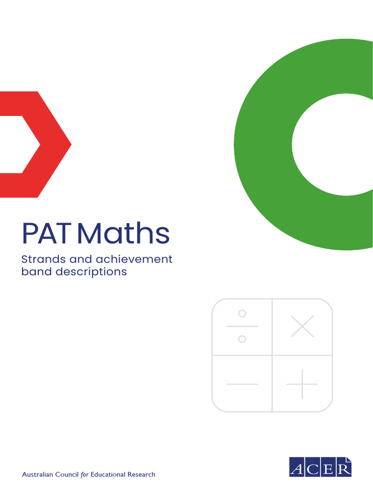 PAT Maths - Strands and Achievement Band Descriptions | PDF | Numbers | Statistics