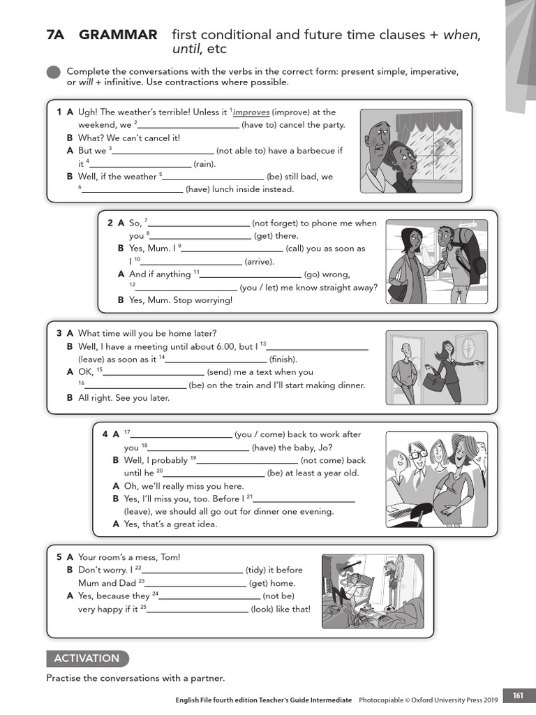 EnglishFile4e Intermediate TG PCM Grammar 7A | PDF | Linguistic ...