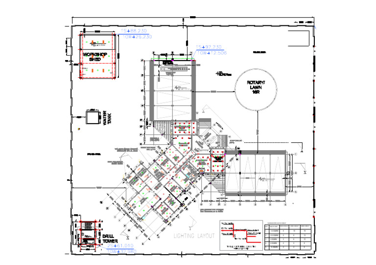 LIGHTING LAYOUT For Building | PDF