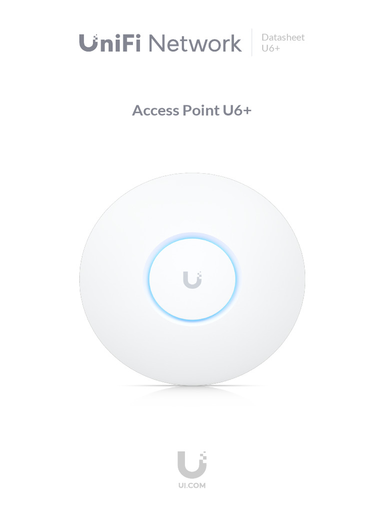 Access Point Ubiquiti U6 Plus Wifi 6 Doble Banda Mod.u6+ | PDF | Wi Fi ...