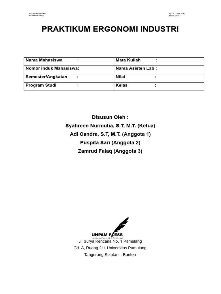 Modul ERGONOMI | PDF | Komputer