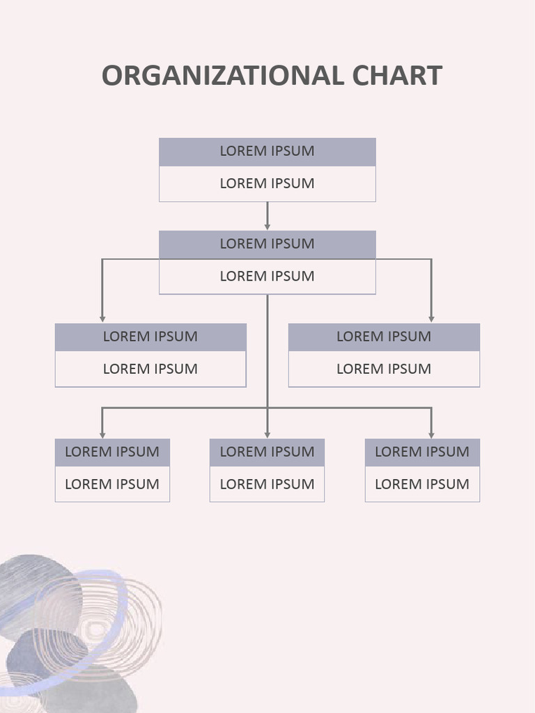 Periwinkle Organizational Chart Template Computer1001 | PDF